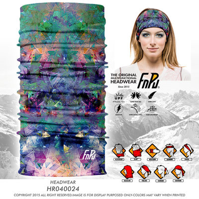 Coolmax Full 3d Printing UV filter Multifunctional Women/Men Cycling fishing Headband Stretch Headwear Neck Multi Scarf supplier