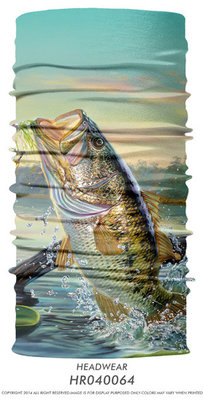 Fishing Theme balaclava seamless coolmax Uv Protection Necktube sport bandana supplier