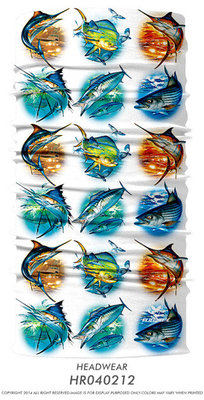 Fishing Theme balaclava seamless coolmax Uv Protection Necktube sport bandana supplier