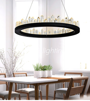 Round Chandelier Crystal Pendant Light for Living Room supplier