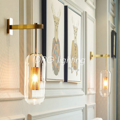Modern Indoor Wall Sconce Glass Lamp Lighting Fixtures supplier