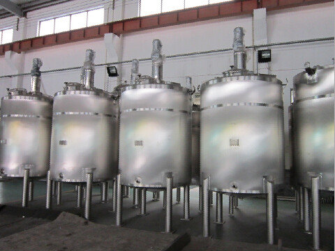 500l Fruit Juice Plant Parts 304 / 316 Stainless Steel Tank