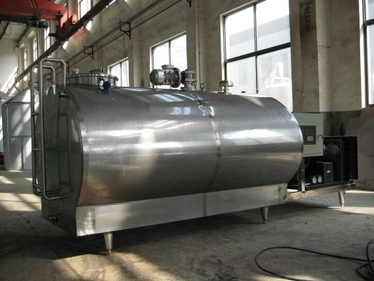 Refrigerated Fresh Milk Cooling Tank  Horizontal Direct Cooling Tank 4℃