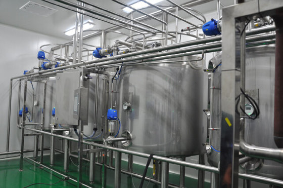 Juice Processing Machine Turnkey Project with Stainless Steel Tanks , Beverage Plant