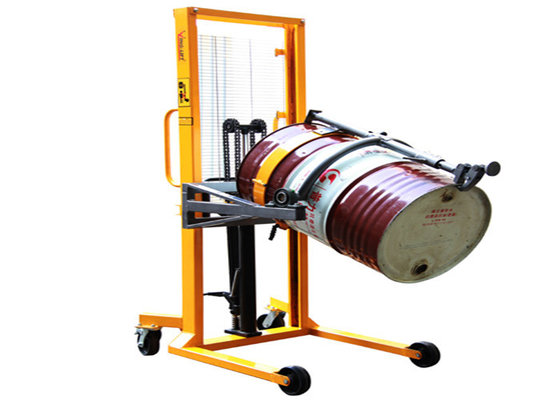 450KG Steel Construction Hydraulic Drum Dumper Equipment  , 1500mm Lifting Height