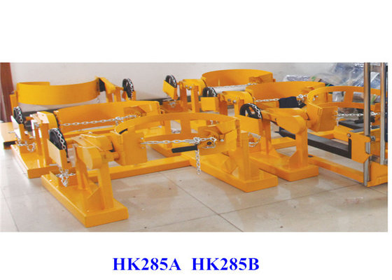 365kg - 680kg  Forklift Drum Grabber , Steel And Plastic Drum Lifter