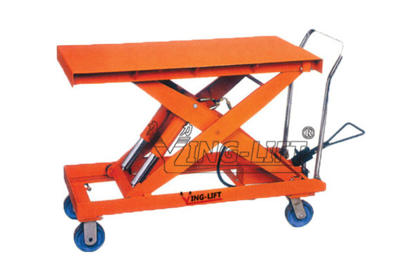 Twin Hydraulic Cylinder Lifting Table Equipment  , Industrial Scissor Lift Table