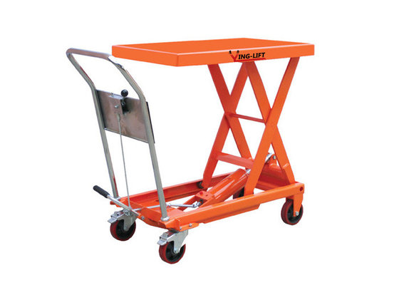Steel Foldable Handle Lifting Table Equipment  , Small Scissor Lift Table