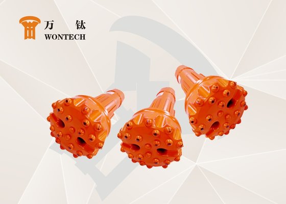 Low Carbon Steel Down Hole Hammer Bits High Wearing Resistance High Flatness