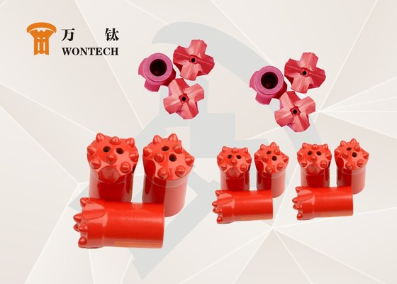 High Rigid Drill Rod And Hammer Taper Button Bit Low Carbon Steel Material