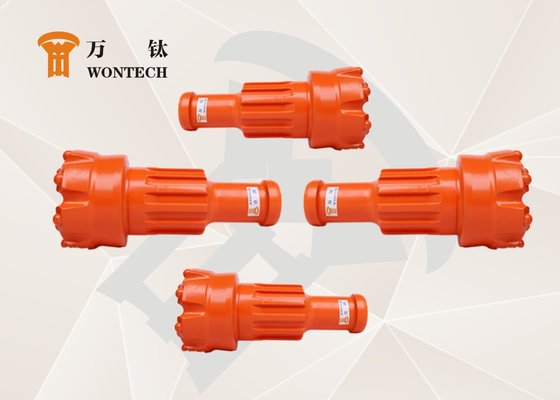 Cemented Carbide Rock Drill Bits , High Toughness Rock Drill Head 12 Spline