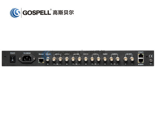 Universal 4-CH MPEG-2 / MPEG-4 AVC SD Encoder For DTV Head End System