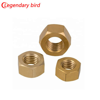DIN 934 M3 M4 Hex Brass Copper Insert Thread Drive Locking Nut