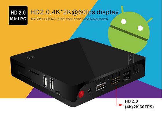 I68 Android 5.1 RK3368 Octa Core Tv Box Media Player 2GB / 8GB / BT4.0 / 2.4G