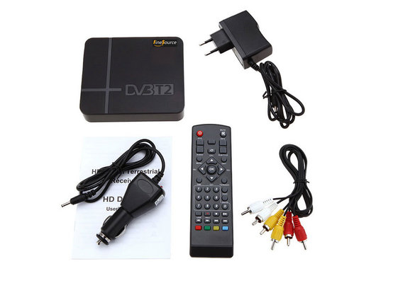 Full HD 1080P DVB-T2 Digital Terrestrial Receiver Set-top Box w/ RCA / USB / HDMI / PVR - Black