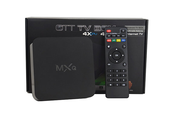 MXQ Android Smart TV Box Amlogic S805 Quad Core Android4.4 Support 3D WIFI Lan Miracast Airplay