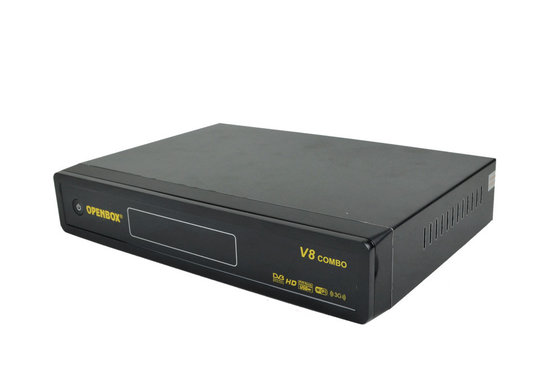 Openbox V8 Combo DVB S2 + DVB T2  Twin Tuner Digital Decoder W/ DLNA / IP / WEBTV / 3G / Camera - Black