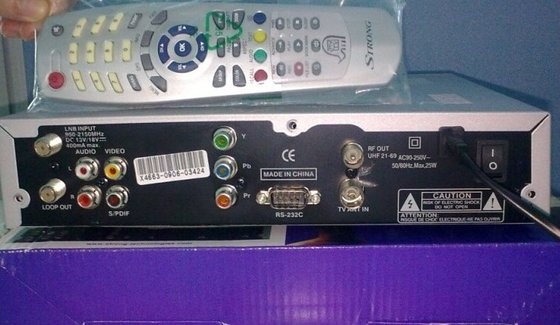 FTA DVB-S Satellite receiver strong 4663X ALI3329 Tv Box with 260MM metal case