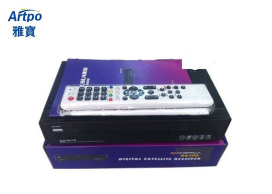 Digital TV Decoder AzAmerica S810B with Patch , Biss , CA + RF , South America DVB-S Receiver