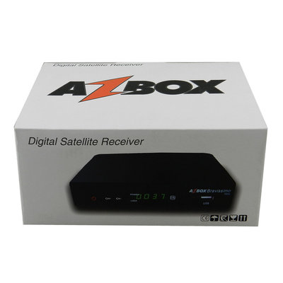 RS-232 / HDMI / USB / RJ45 Digital TV Decoder Azbox Bravissimo Twin Tuner Satellite Receiver