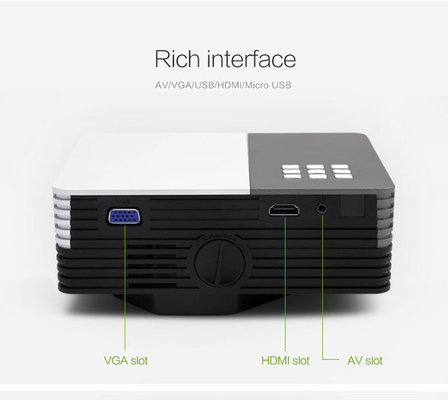 USB VGA HDMI Digital Led Android Smart Projector 80 Lumens Native Video for Home Theater / AV