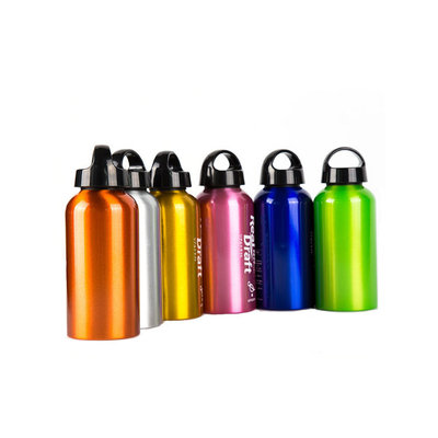 Aluminium Drinking Water Bottle Screw Cap and Carabineer 400ml Sports Hiking supplier