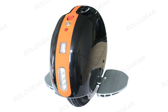 Black One Wheeled Electric Scooter With Led Light And Bluetooth