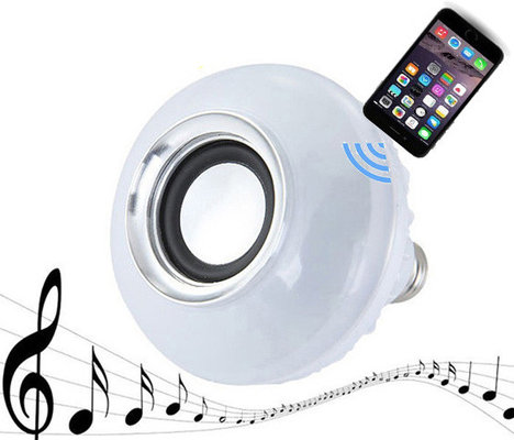 China Home Bluetooth Light Bulb Speaker , Wireless Speaker Light Bulb Low Consumption supplier