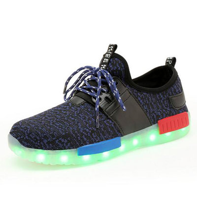 Teenager Flashing Rechargeable LED Sneakers For Event Nights Long Life supplier