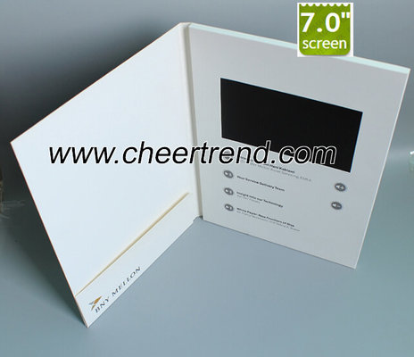 Fashionable customized 7 inch LCD video advertising brochure