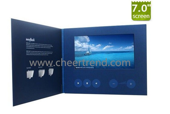 Fashionable customized 7 inch LCD video advertising brochure
