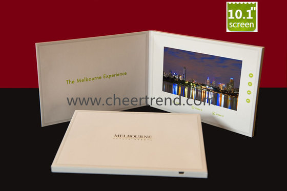 2017 Fashional customized wedding invitation 10'' inch video brochure