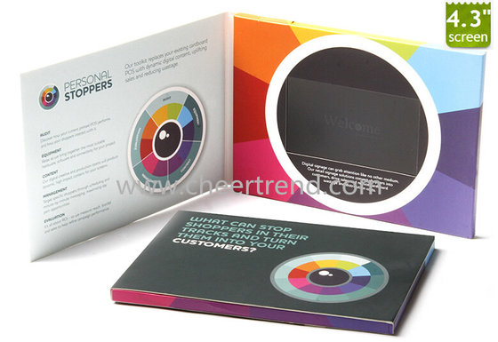 2017 Hot Promotional 4.3 inch video brochure / best advertising products