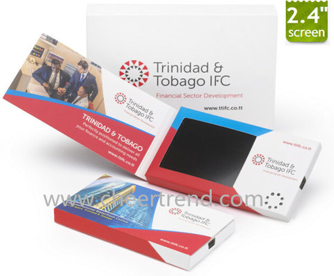 2017 Hot sale 2.4 inch LCD Video Brochure for commercial advertising and marketing
