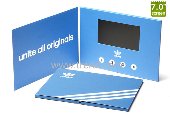 Customized printing 7inch lcd screen video brochure / lcd paper Video Brochure for advertising