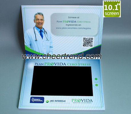2017 High quality 10.1 inch LCD Video cards Video brochure Video book with Touch Screen
