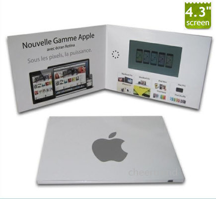 Bespoke 4.3'' lcd video player brochure card,video card for promotion