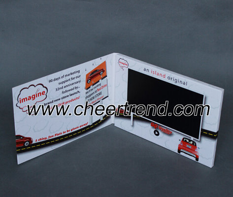 Factory Customized 2.4",2.8", 4.3" , 5", 7", 10" digital video greeting card / advertising video brochure