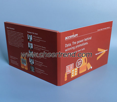 2017 popular A5 size 7 inch LCD tft video module for greeting brochure card with 1GB memory