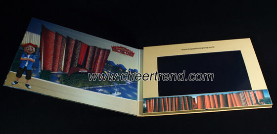 High resolution Hardcover 10 inch lcd video greeting card, video book, video brochure for advertising,marketing