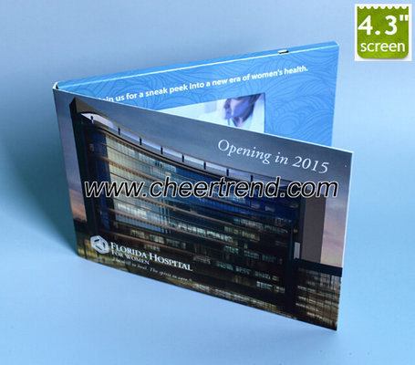 2017 Hot Promotional 128MB 4.3 inch Digital Video Business Card, video brochure greeting card