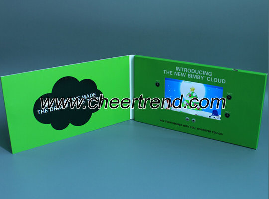 Popular Handmade Business Gift 5 inch LCD Player Video Marketing Brochure Greeting Card in Print