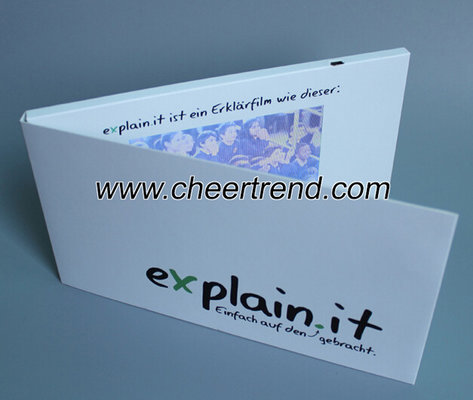 Popular Handmade Business Gift 5 inch LCD Player Video Marketing Brochure Greeting Card in Print