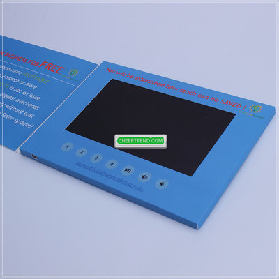 Full color print design 4.3'' 5'' 7 inch digital video brochure with Factory cheapest price for promotion
