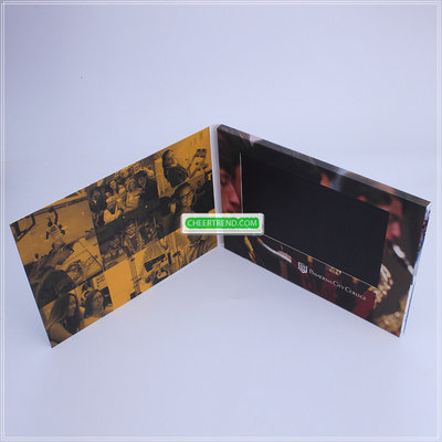 2017 New arrvial 7 "inch A5 size promotional video lcd video brochure for invitation