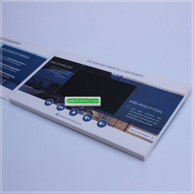 Factory Promotional 128MB 4.3 inch LCD /Touch Video Business Card, video brochure,video greeting card