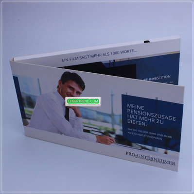 Factory Promotional 128MB 4.3 inch LCD /Touch Video Business Card, video brochure,video greeting card