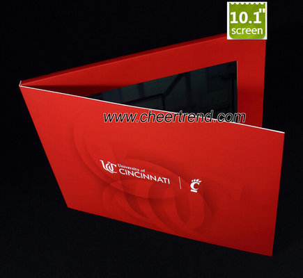 Landscape A4 size 10 inch LCD Video Brochure / Video Greeting Card / Video Book for advertising