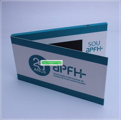 Beautiful Customized 4.3 inch TFT LCD Soft Cover Video Brochure/Video Booklet/Video Greeting Card