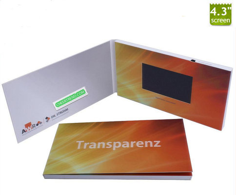 2017 New Arrival Custom 4.3 inch USB digital video brochure video booklet for advertising